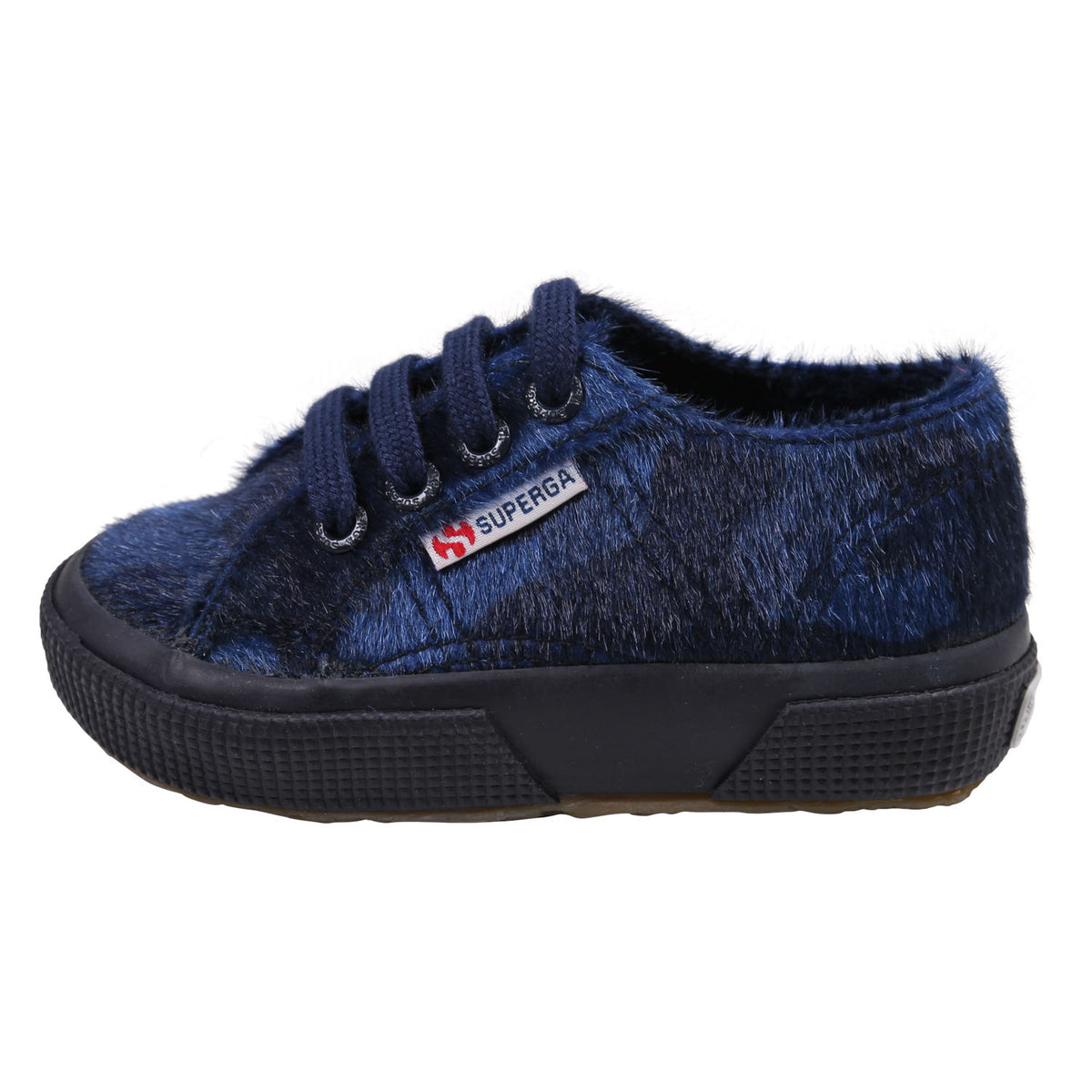 Superga Blue Fur Lace Up Sneakers - Select Size – Baby & Children's ...
